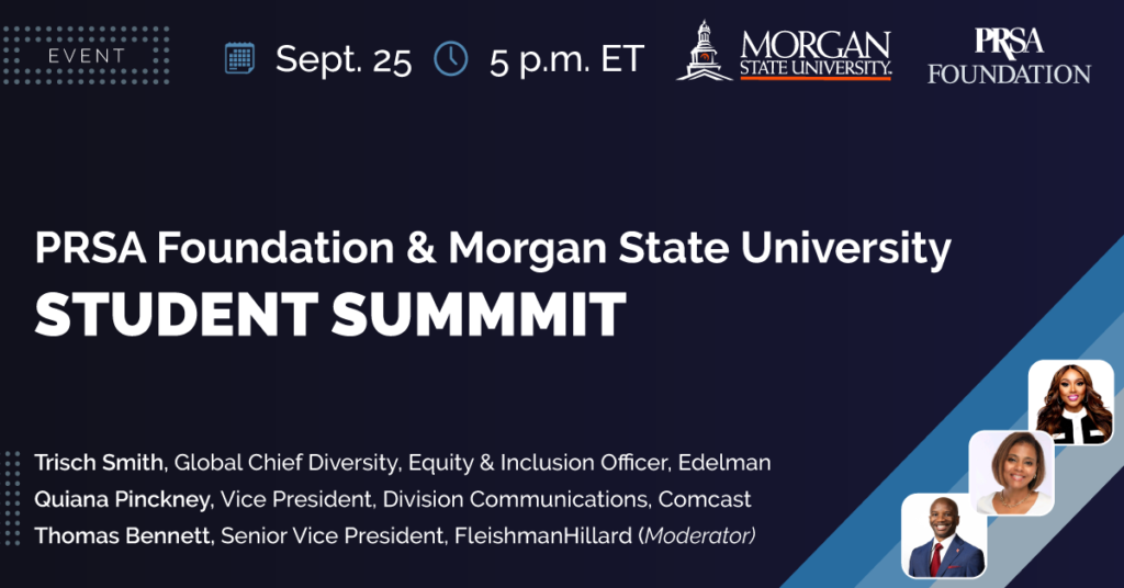 Morgan State University Student Summit - PRSA Foundation